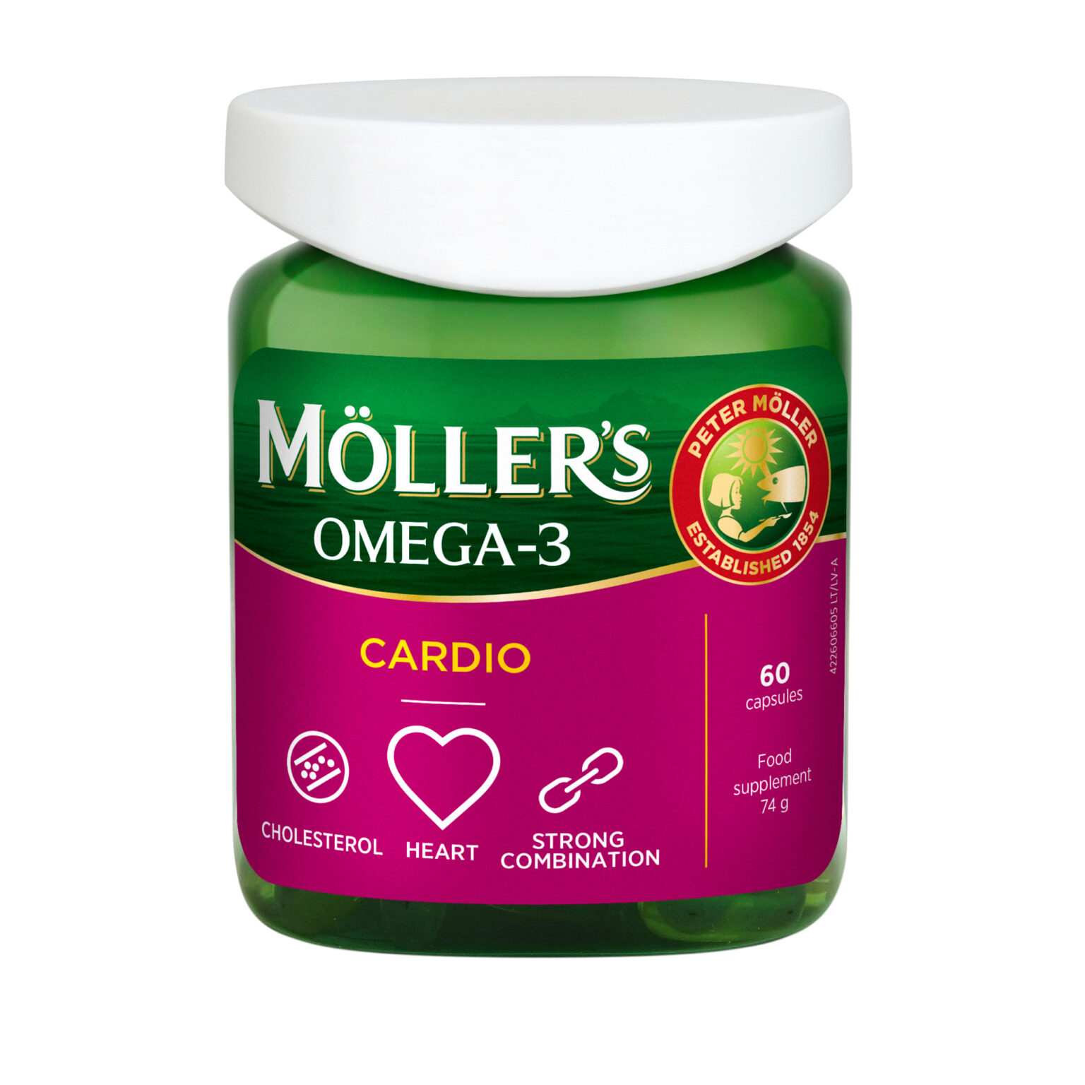 Möller‘s Omega-3 Cardio, 60 kapsulės - Möller's Omega-3 - Möller's
